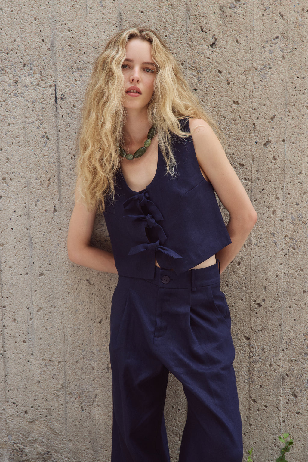 Camisole lin Eve Gravel